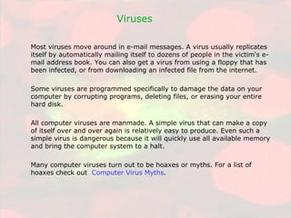 Viruses and Spyware | PPT