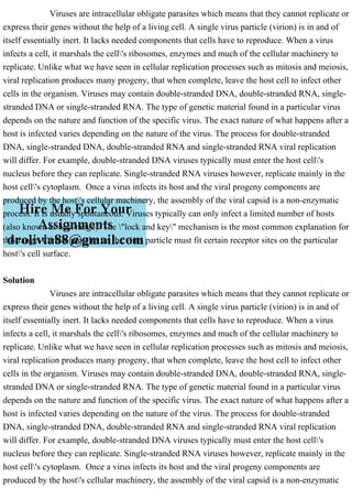 Viruses are intracellular obligate parasites whic.pdf