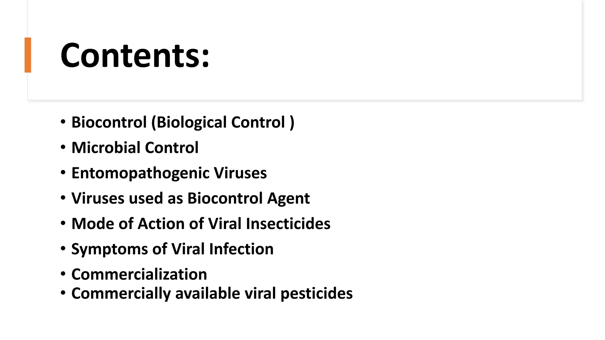 Viruses as biocontrol agents (1) | PPTX