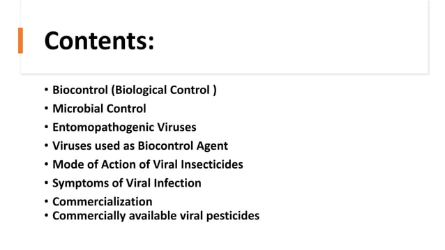 Viruses as biocontrol agents (1) | PPTX