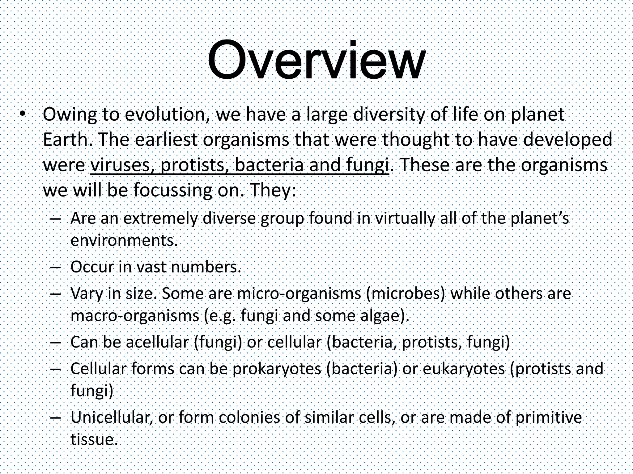 Viruses, bacteria, protists and fungi | PPTX