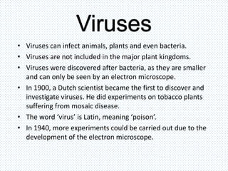 Microorganisms Bacteria Viruses Fungi