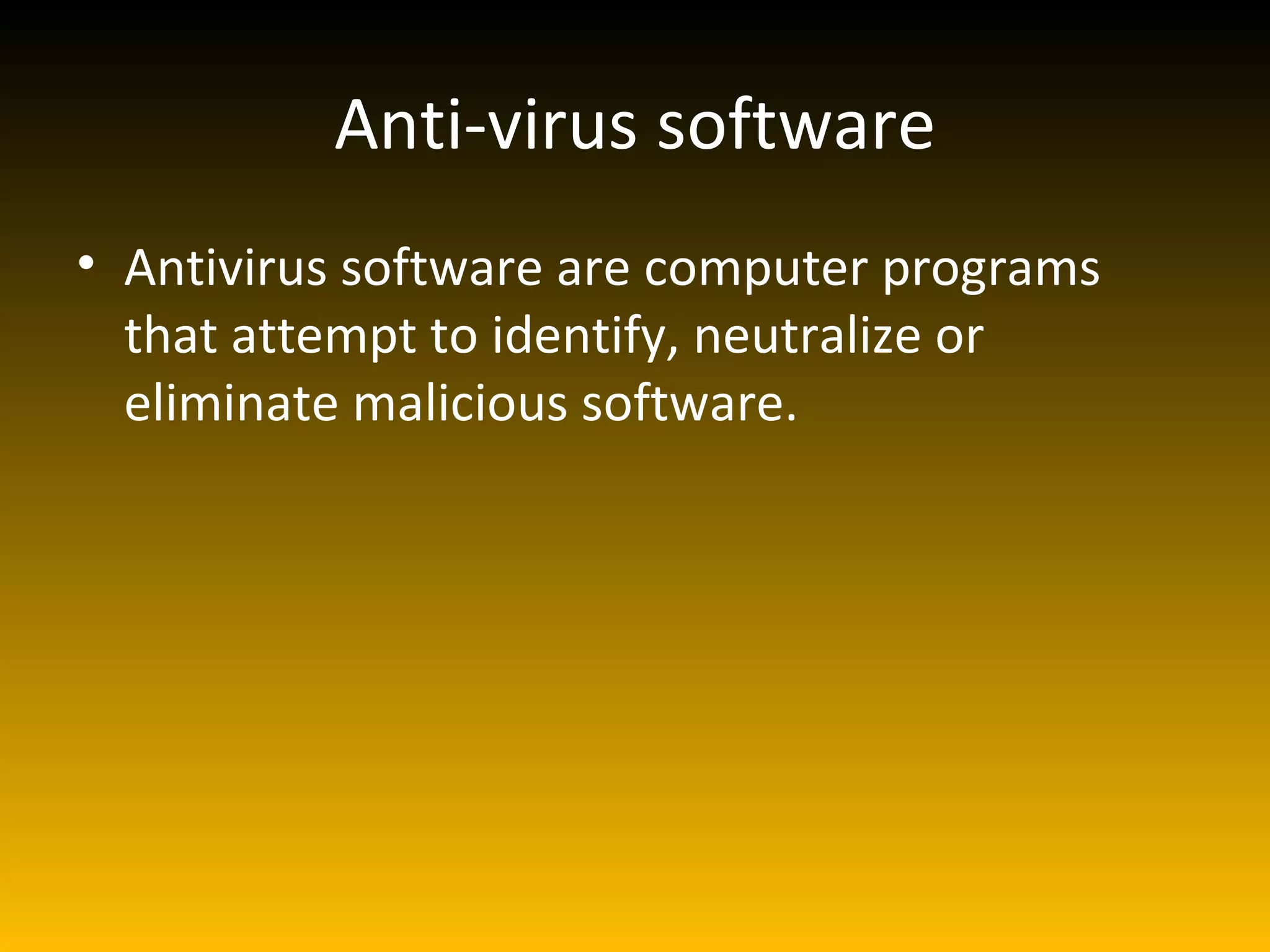 Viruses, Biometrics And Encryption | PPT | Antivirus Software ...