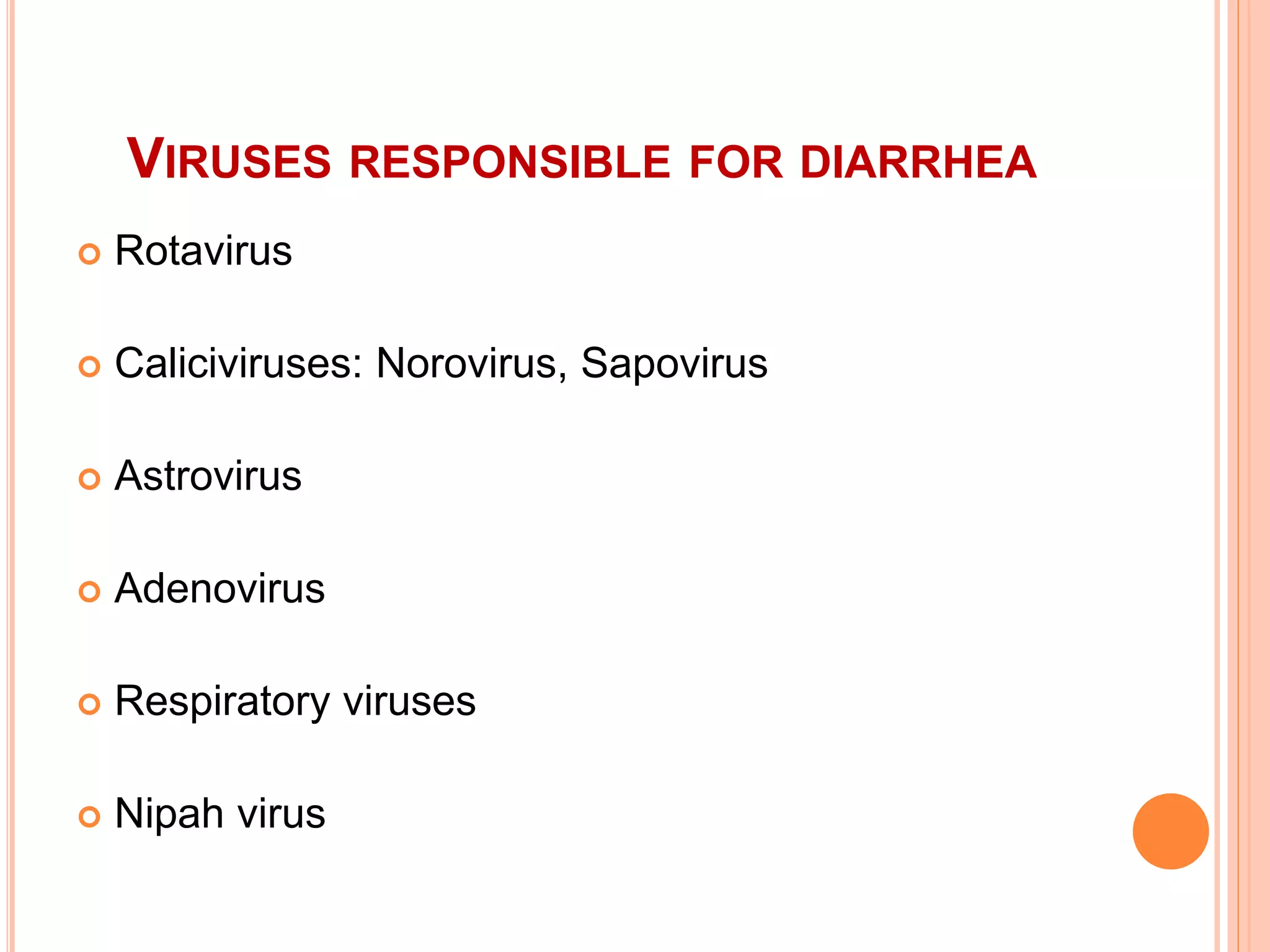Viruses causing diarrhea | PPTX