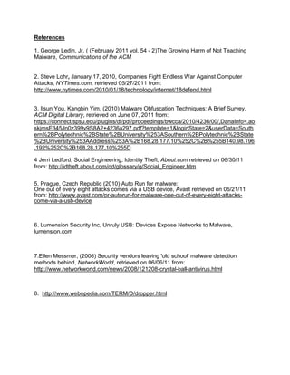 Viruses & Malware: Effects On Enterprise Networks | DOCX