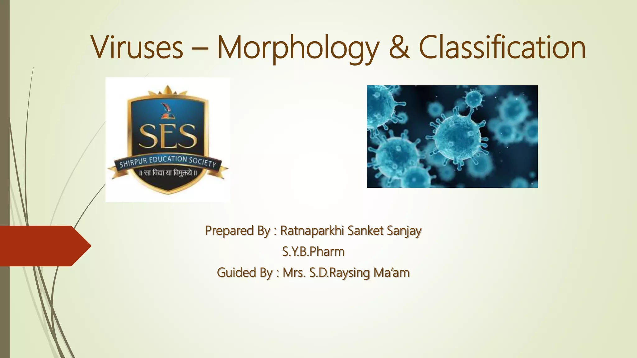 Viruses – Morphology & Classification.pptx