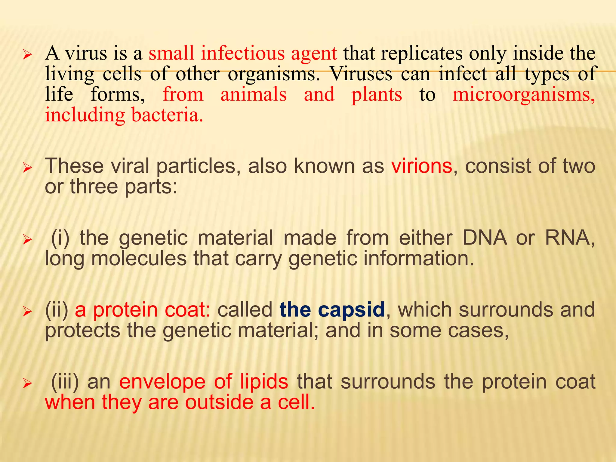Viruses structure and classification | PPTX