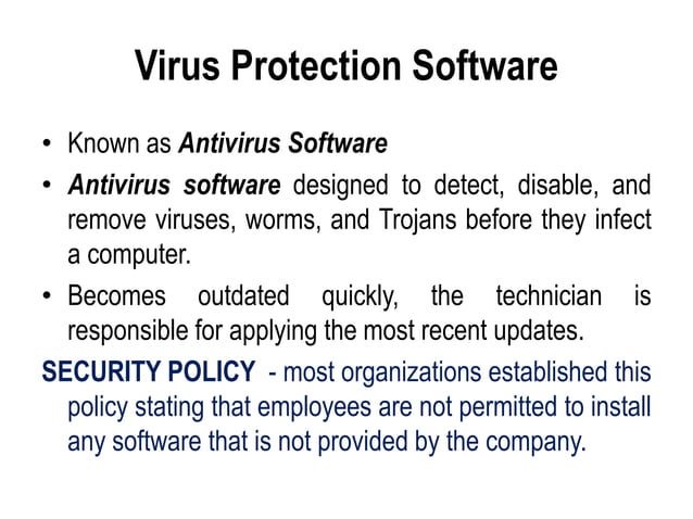 Viruses, worms, and trojan horses | PPTX | Operating Systems | Computer Software and Applications
