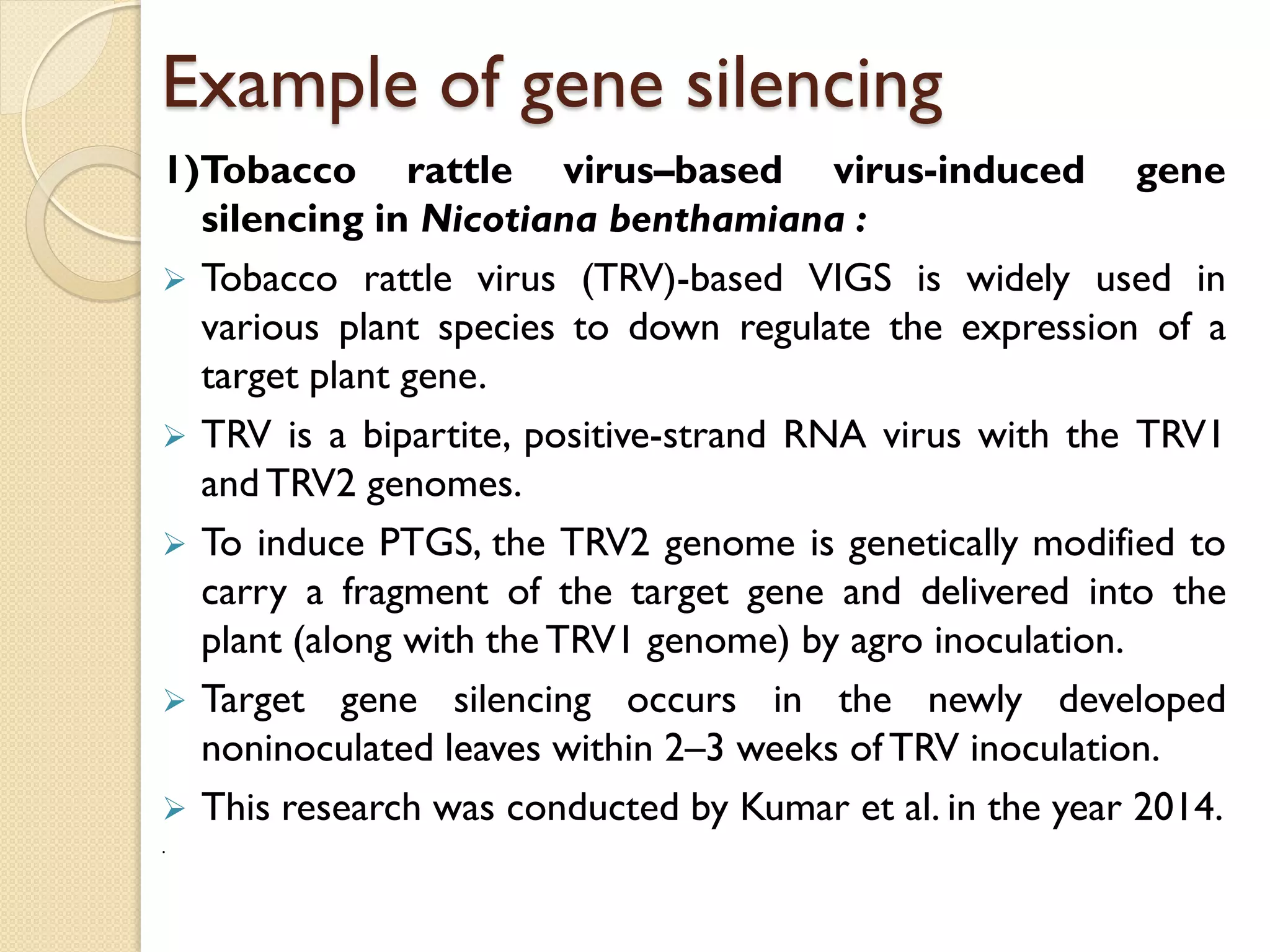 Virus induced gene silencing | PDF