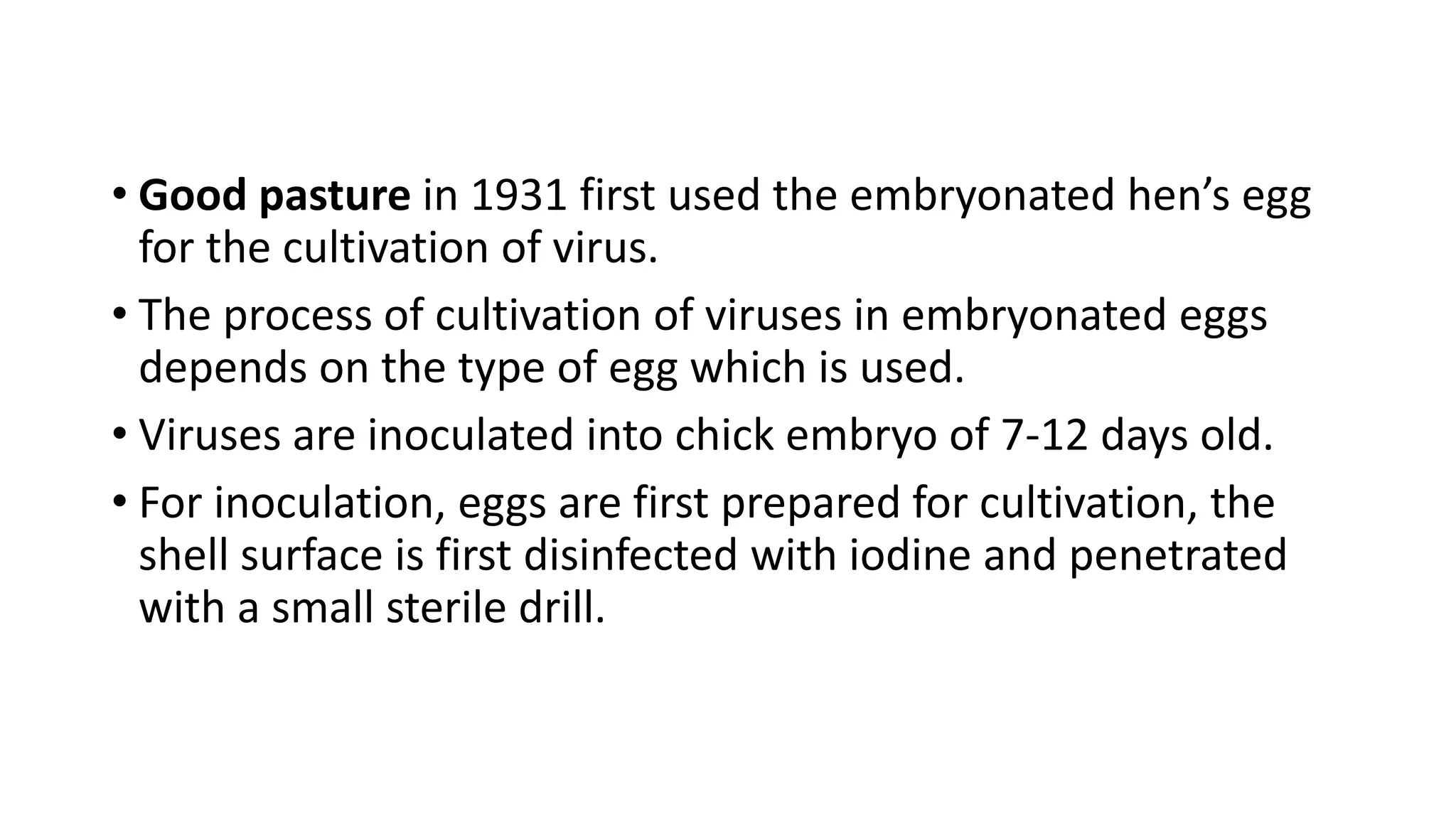 Virus isolation & cultivation | PPTX