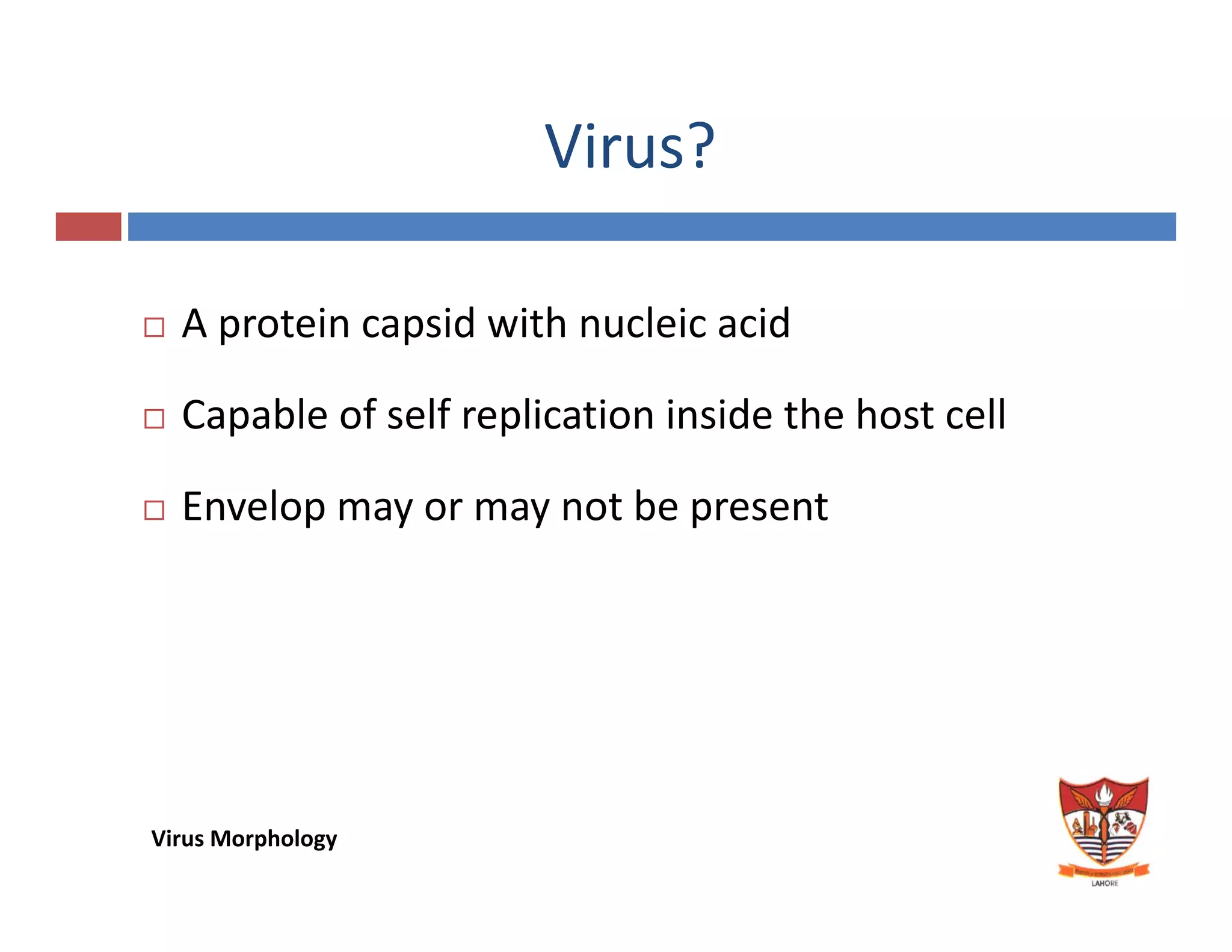 Virus morphology | PDF
