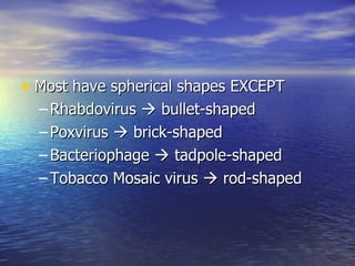 Virus morphology & classification | PPT