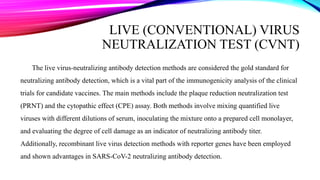 Virus neutralization test.pptx types and applications | PPTX