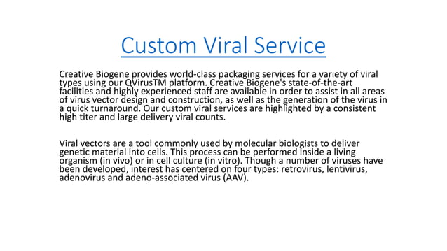 Virus packaging | PDF