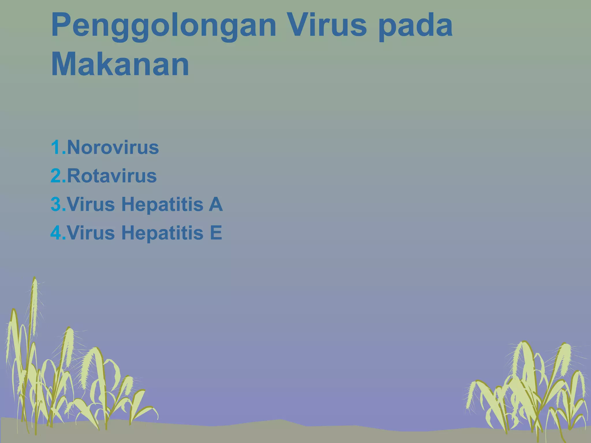 Virus pada makanan | PPT