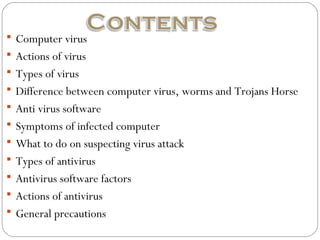 Types Of Computer Antiviruses