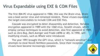 History of Computer Virus | PPTX