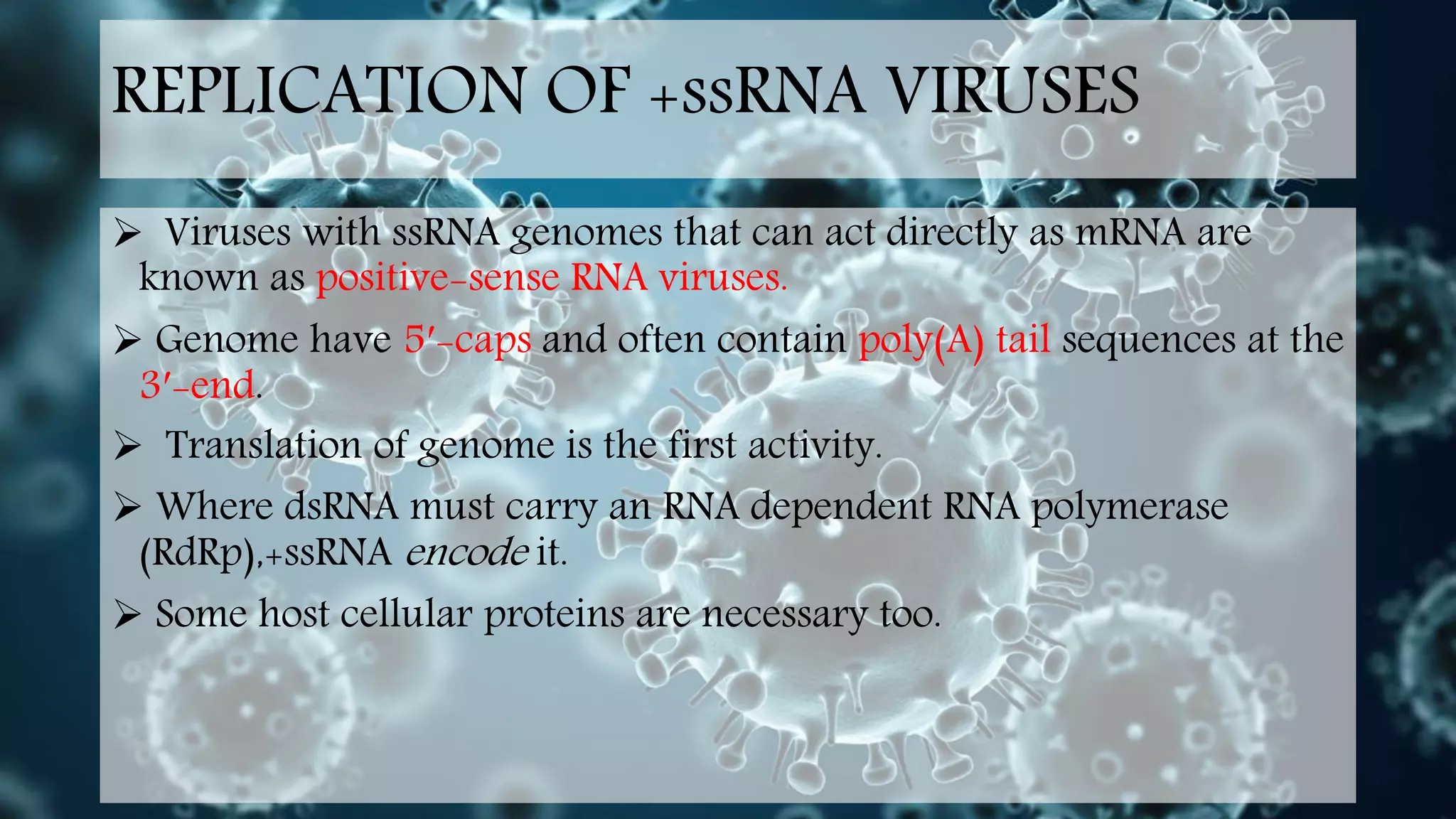 replication of RNA viruses with diagrams | PPTX