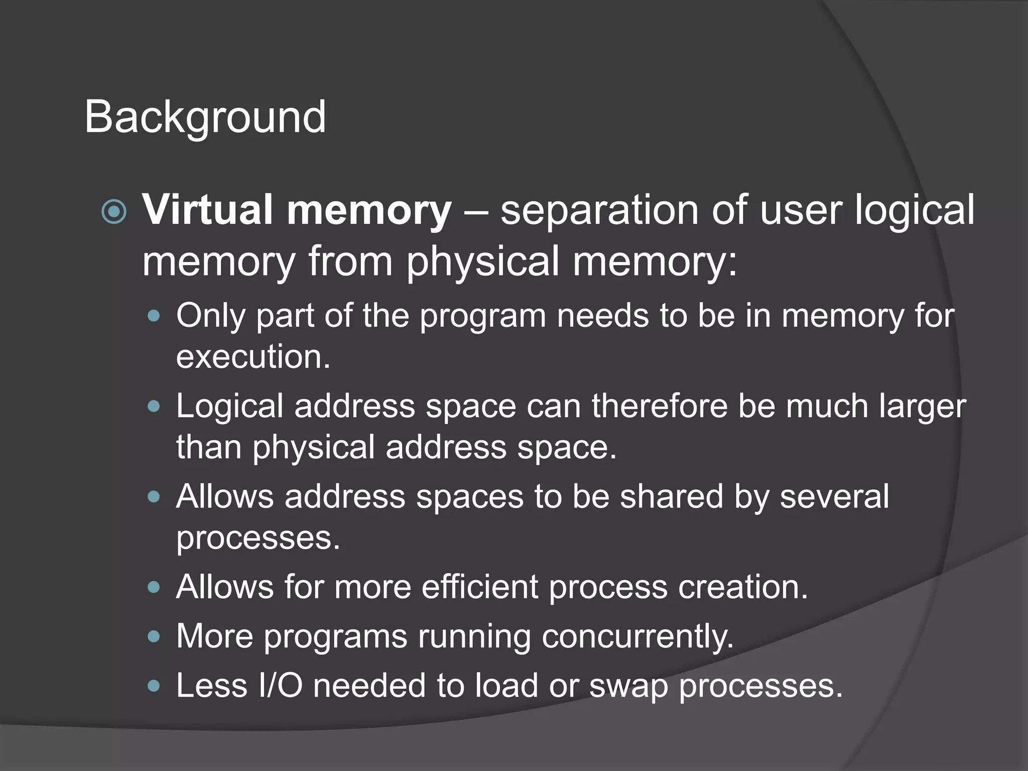Virtual memory - Demand Paging | PPT