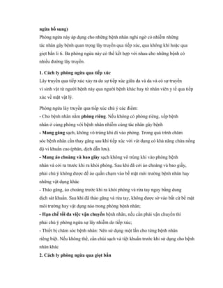 Vis 1 kiểm soát nhiễm khuẩn bệnh viện | PDF