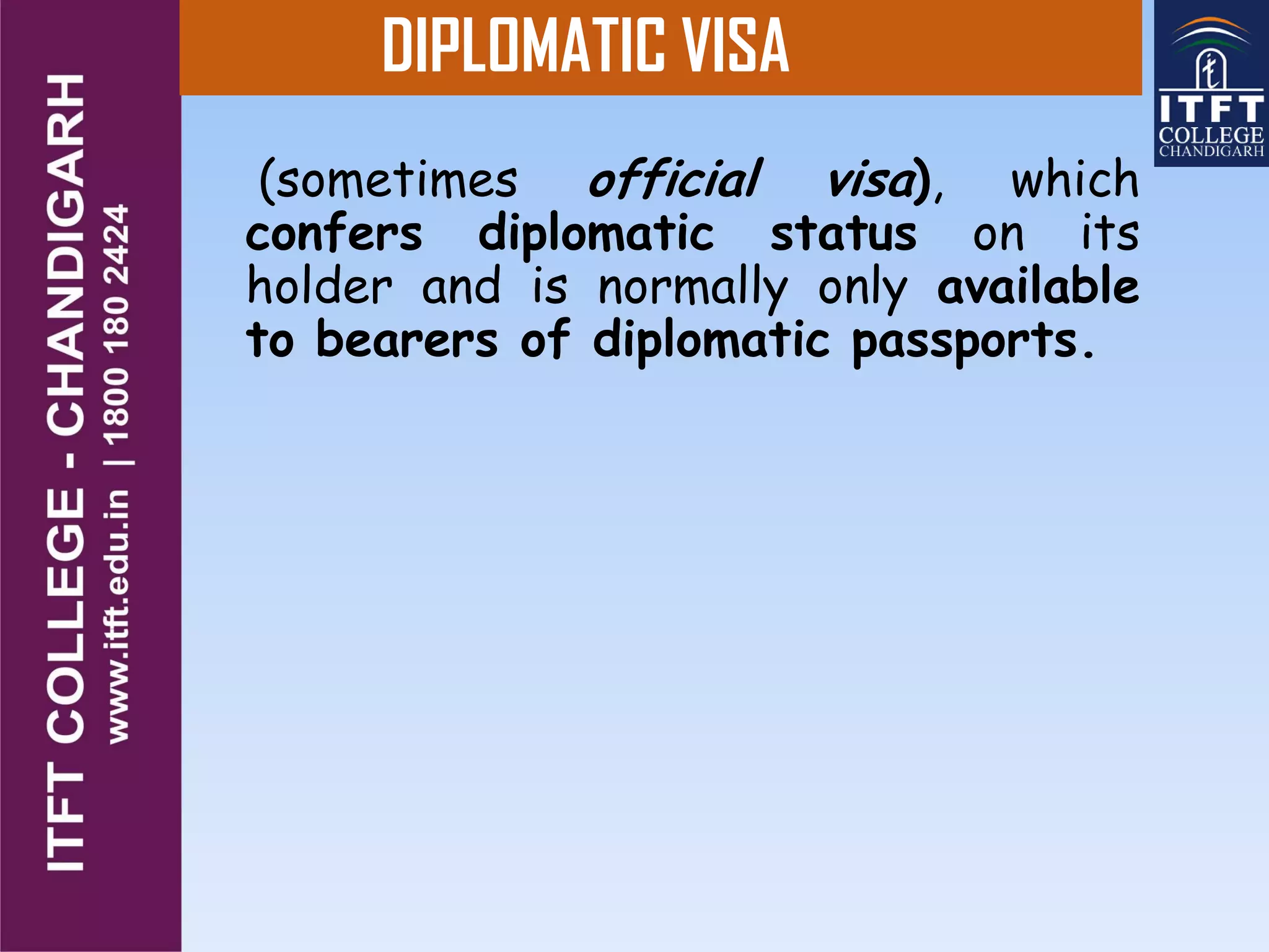 ITFT - PASSPORT & VISA | PDF