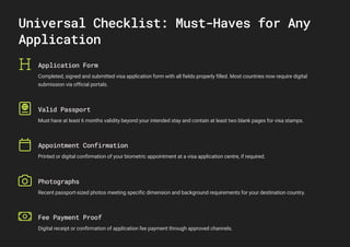 Visa Document Checklist 2025 – What You Need for a Successful ...