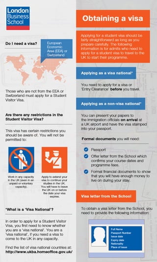 Student Visitor Visa Infographic | PDF | Business Administration | Business
