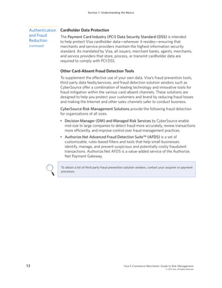 Visa risk-management-guide-ecommerce | PDF
