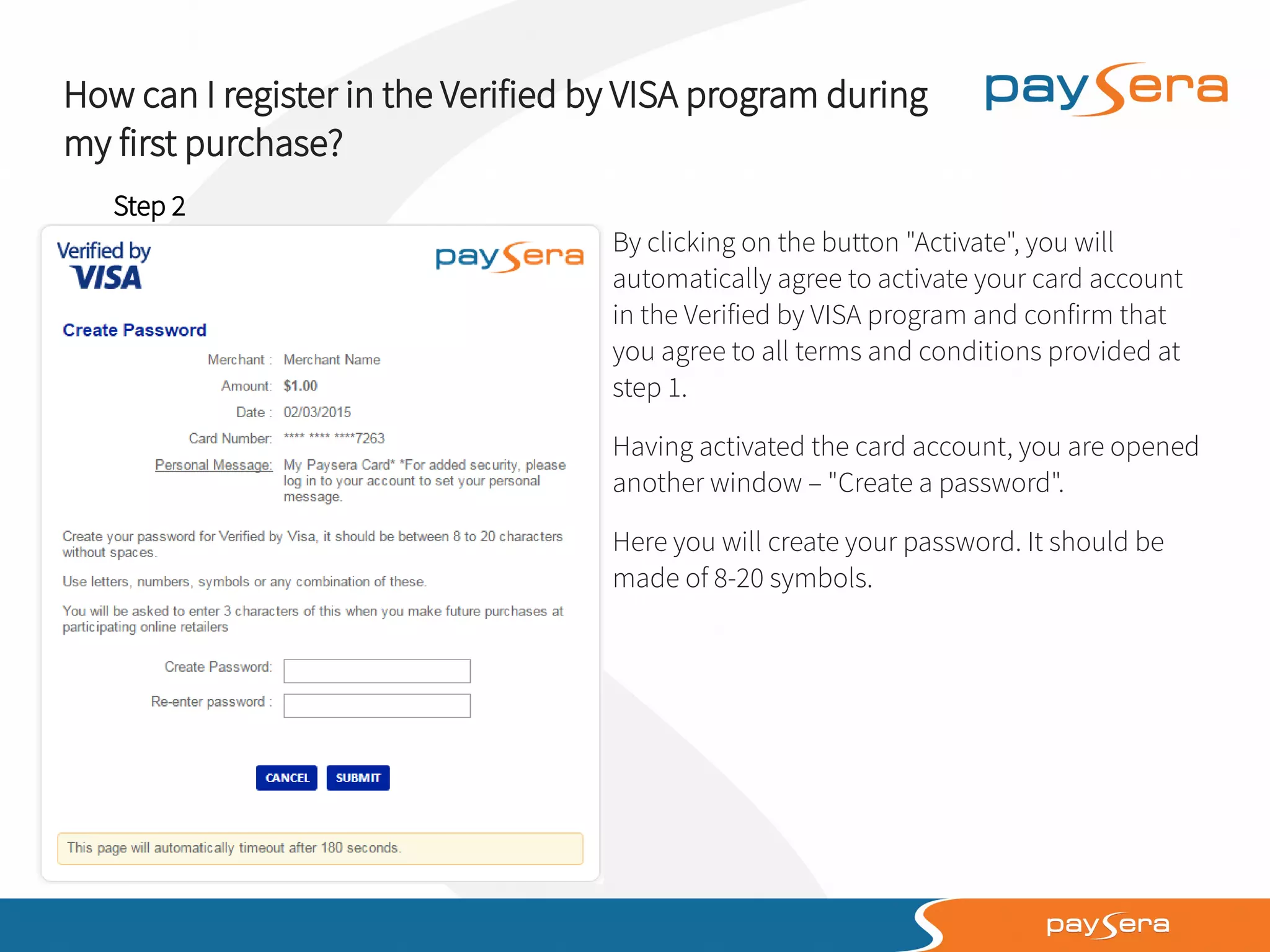 Paysera VISA - verified by VISA | PDF