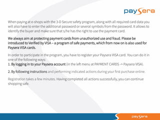 Paysera VISA - verified by VISA | PDF