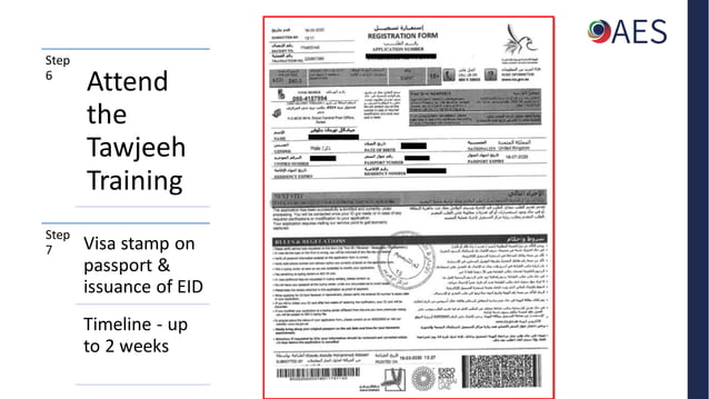 AES visa and labour card process | PPT