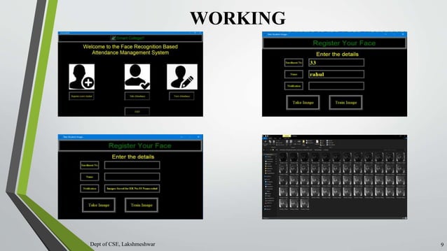 Visage- Smart facial based attendance system | PPT