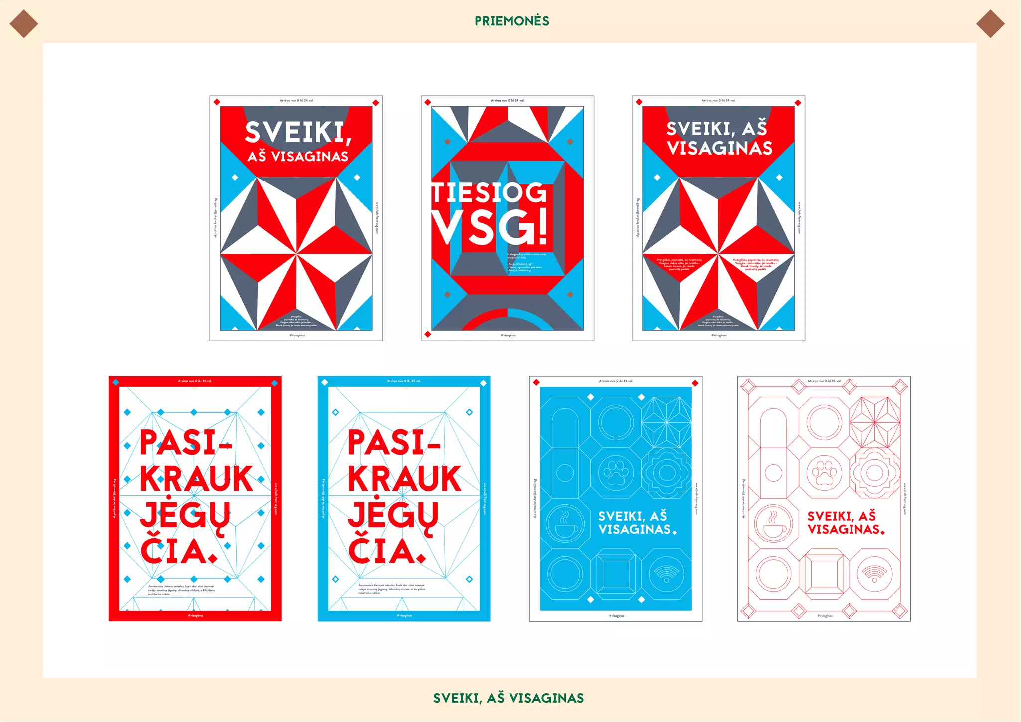 Visual identity for Visaginas: turning architectural elements into a ...