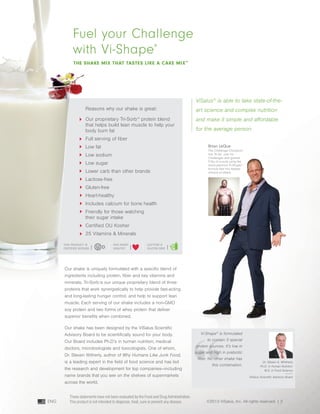Visalus ViShape Shake Facts | PDF