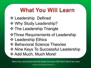 Leadership Is A Choice | PPSX | Business | Business and Finance