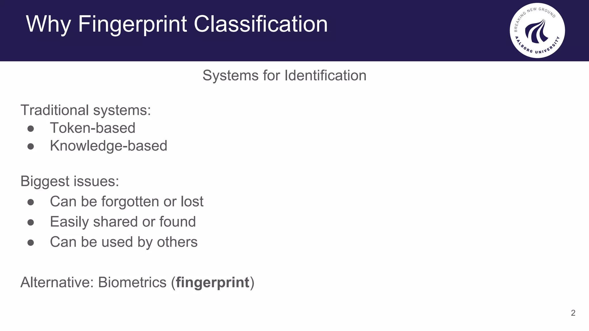 Fast Fingerprint Classification With Deep Neural Networks Ppt