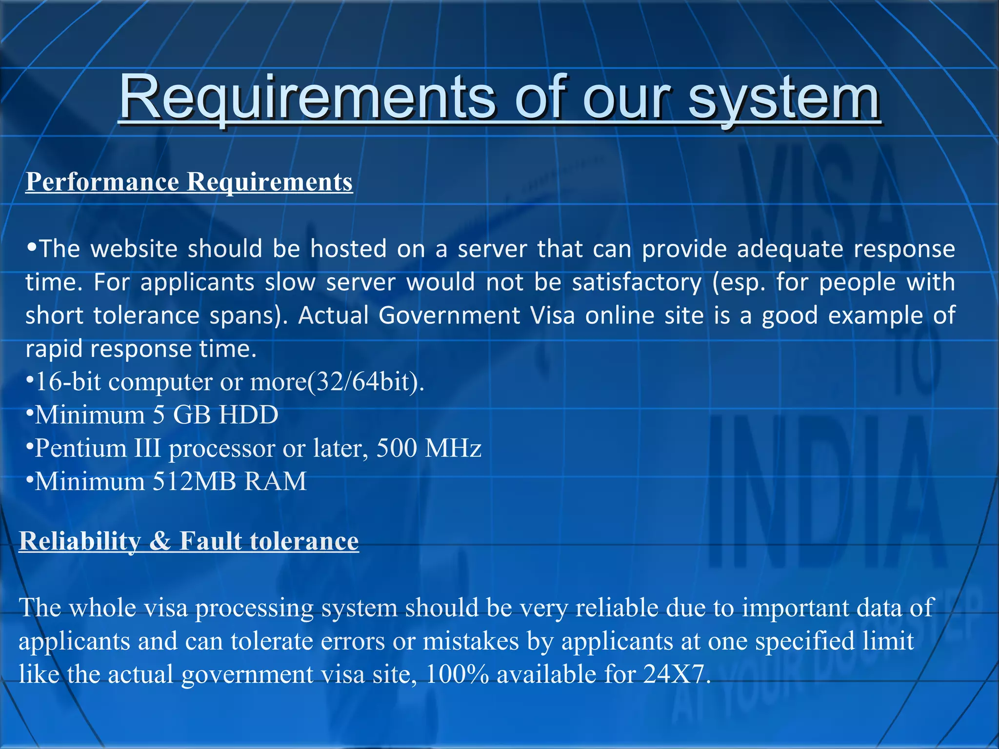 Visa processing system | PPT