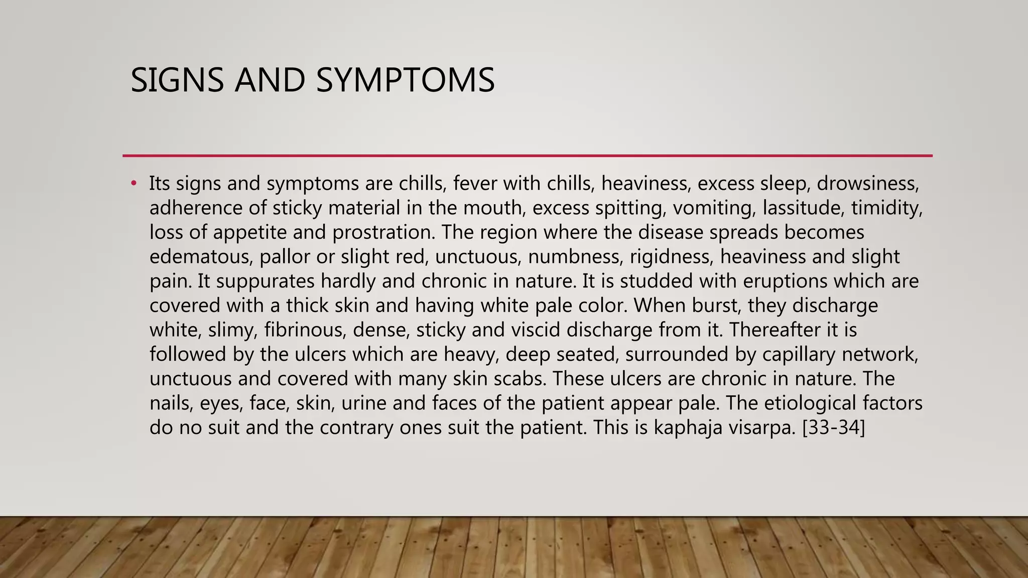 visarpa chikitsa | PPTX | Diseases and Conditions | Medical Health