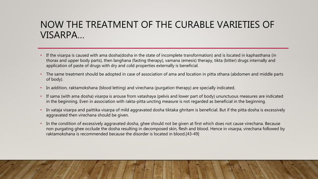 visarpa chikitsa | PPTX | Diseases and Conditions | Medical Health