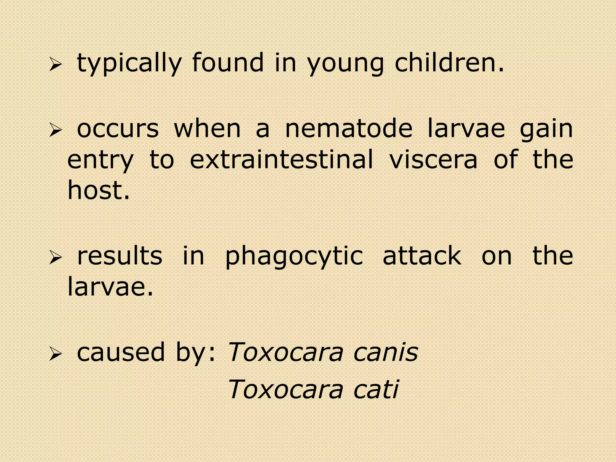 Visceral Larva Migrans | PPTX
