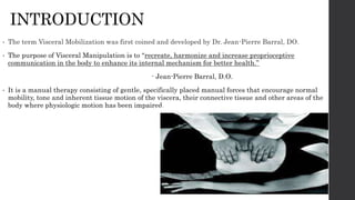 VISCERAL MOBILIZATION | PPTX