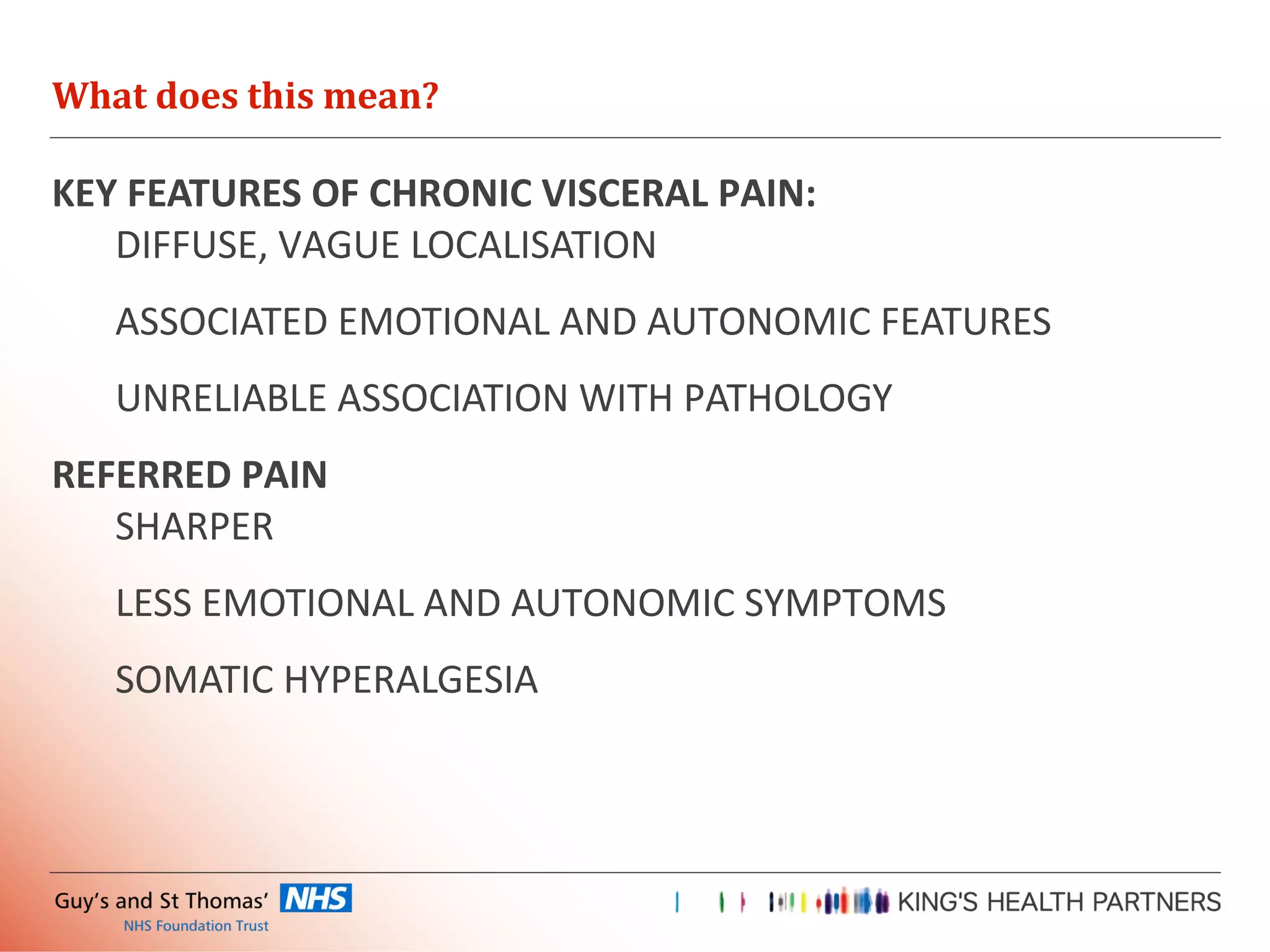 Visceral pain | PPS
