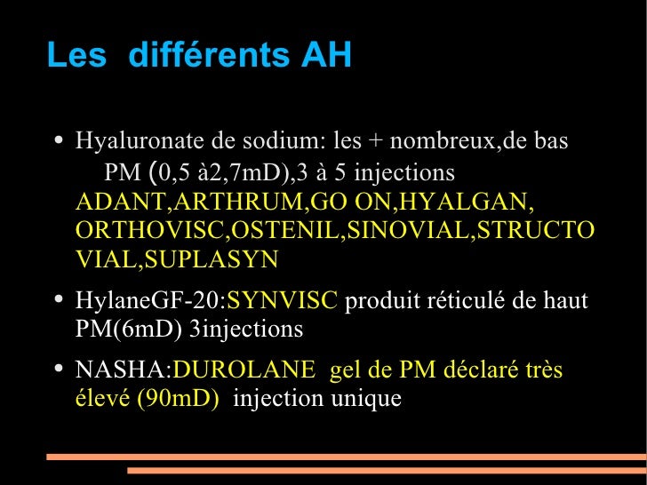 Go on injection genou - Broggerite