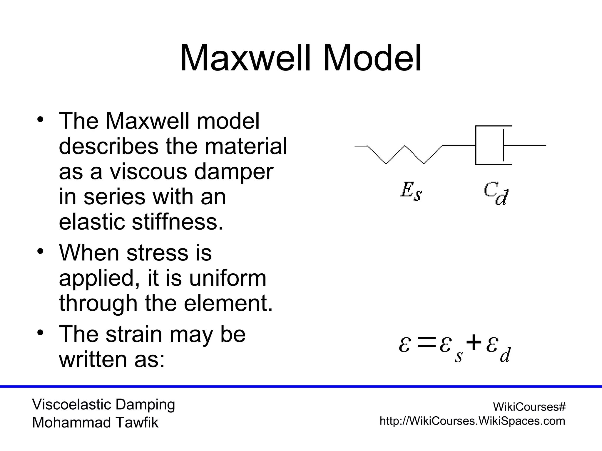 Viscoelastic Damping: Classical Models | PDF