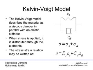 Viscoelastic Damping: Classical Models | PDF
