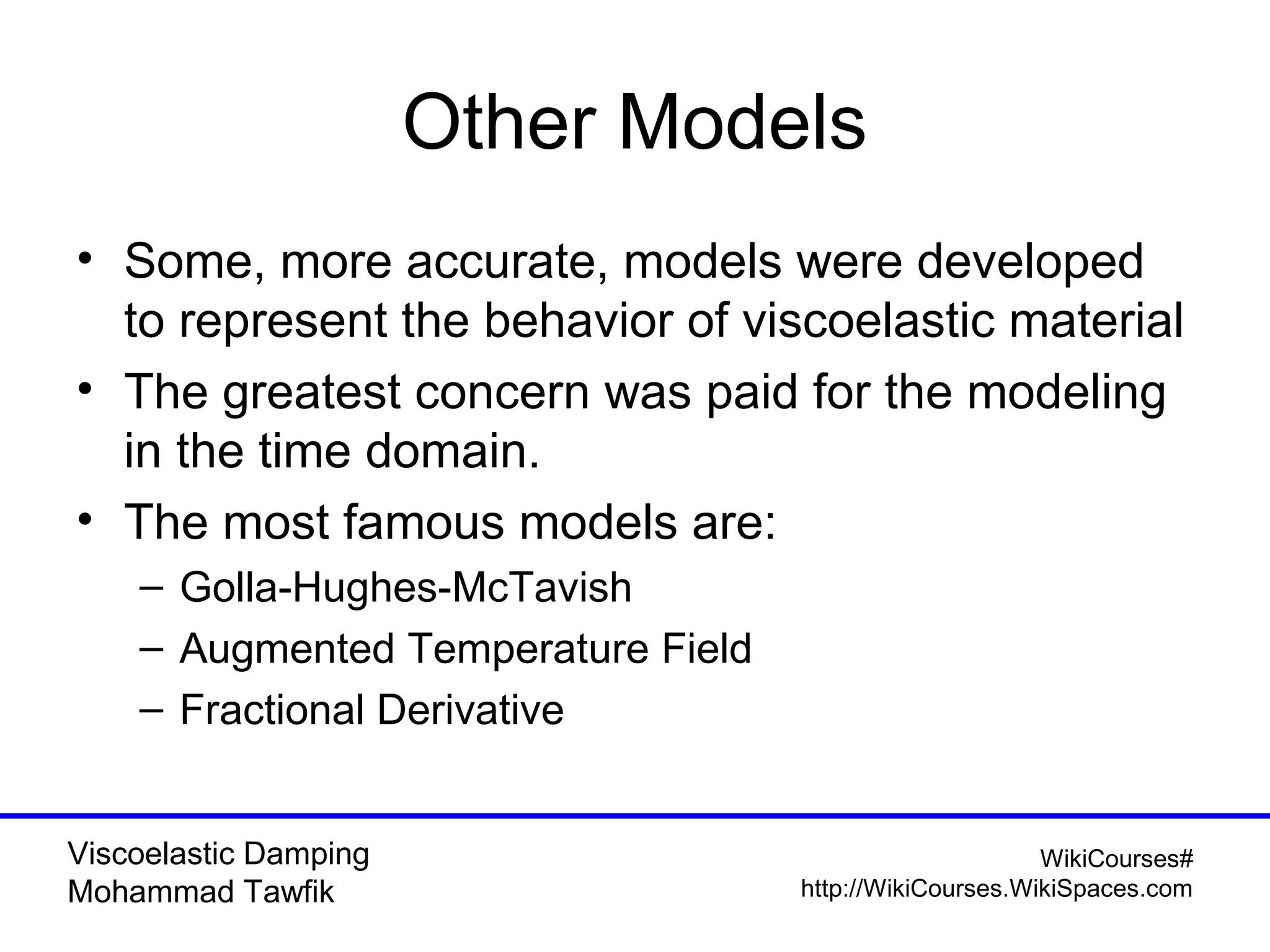 Viscoelastic Damping Zener Model Pdf