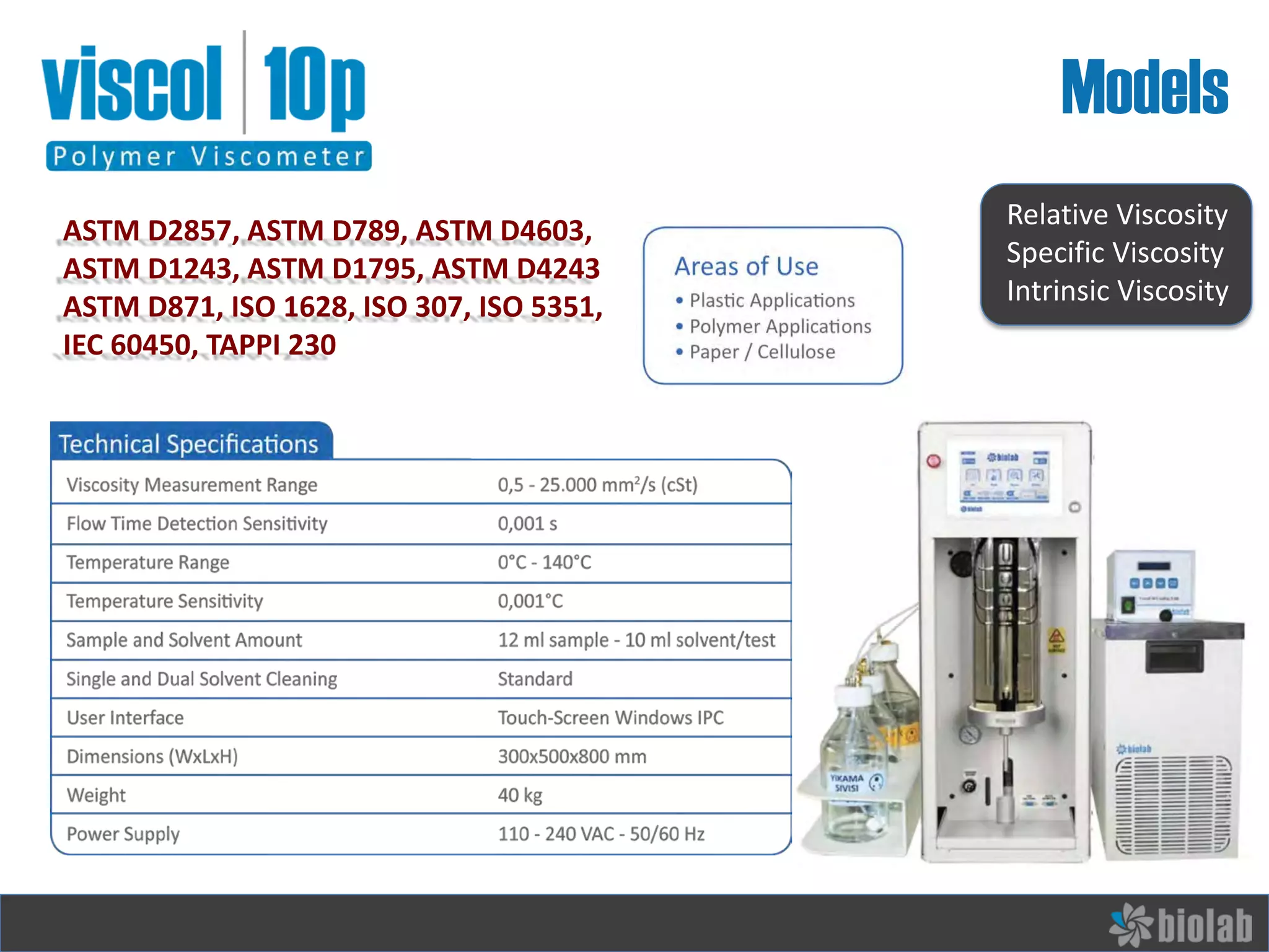Viscol 10 presentation Fully Automatic Kinematic Viscometer | PDF