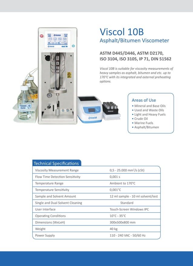 Viscol 10 presentation Fully Automatic Kinematic Viscometer | PDF