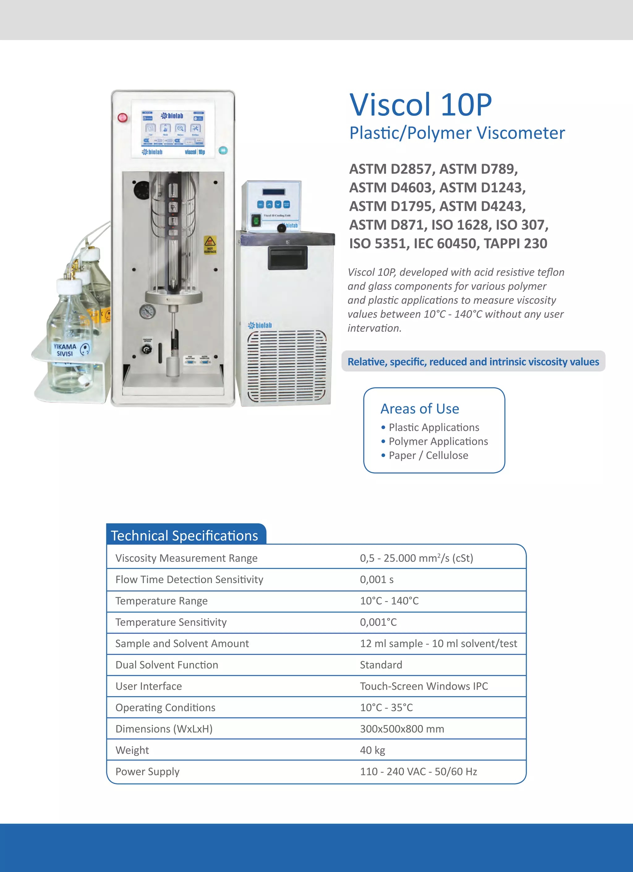 Viscol 10 series Fully Automatic Kinematic Viscometer | PDF | Chemistry ...