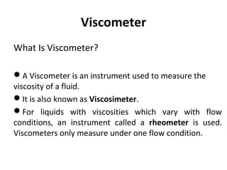 Viscometer | PPT